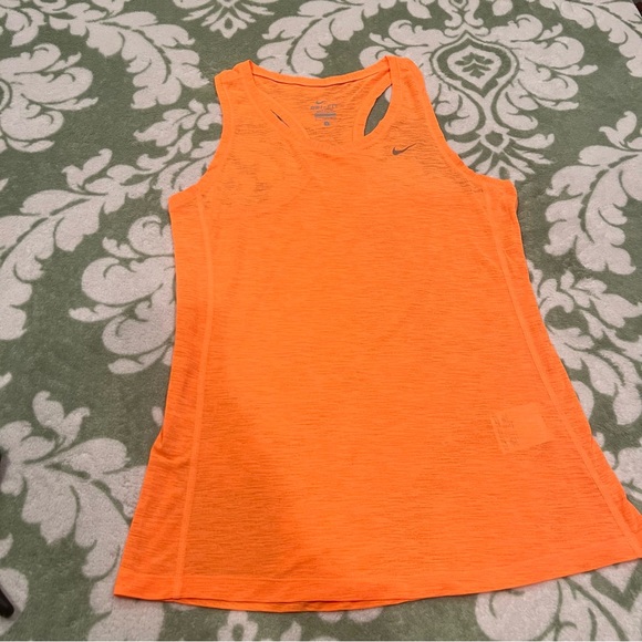Nike | Tops | Nike Highlighter Bright Orange Workout Tank Top | Poshmark